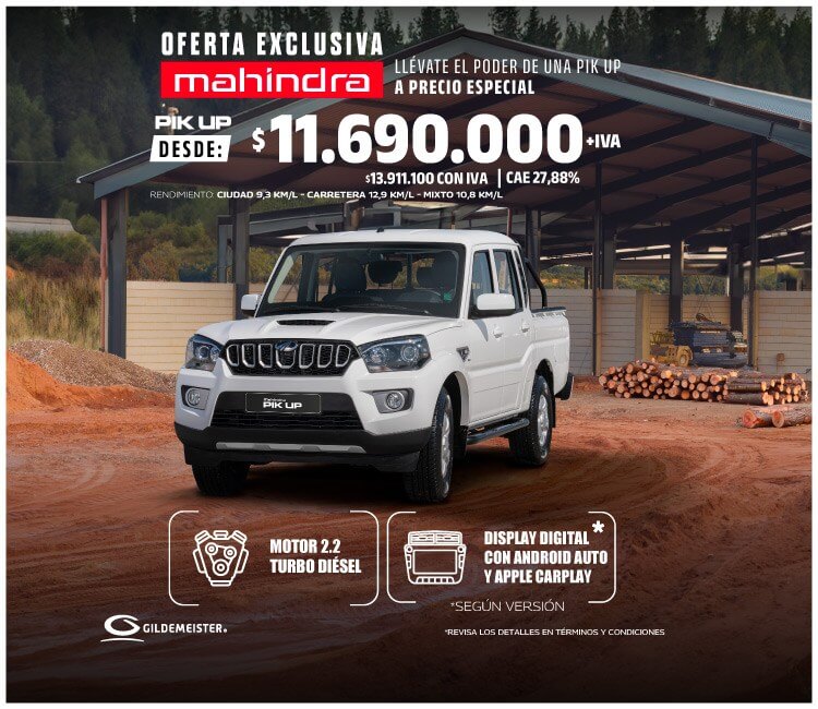 Mahindra: Venta de Pick Up, SUV y camionetas 4x4 | Mahindra Chile