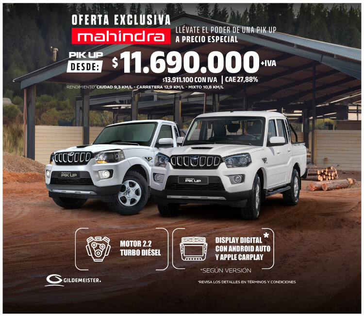Mahindra: Venta de Pick Up, SUV y camionetas 4x4 | Mahindra Chile